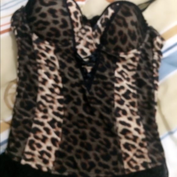 Bodyrage | Intimates & Sleepwear | Leopard Print Corset Top | Poshmark